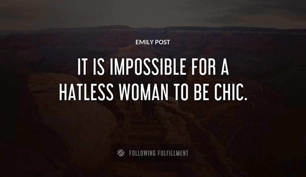 The Best Emily Post Quotes